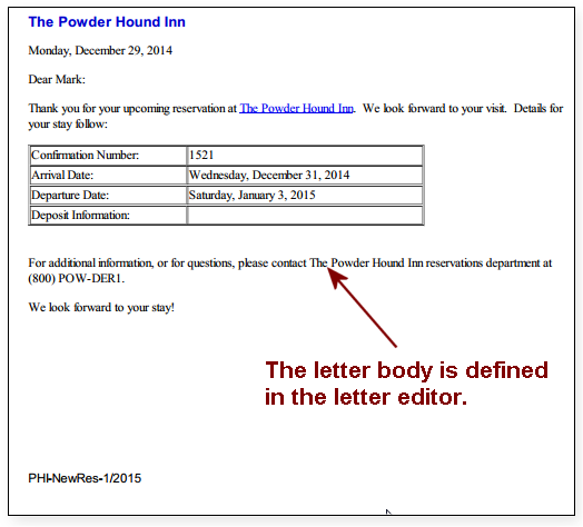 Letters and Templates
