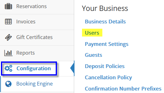 User Permission Settings