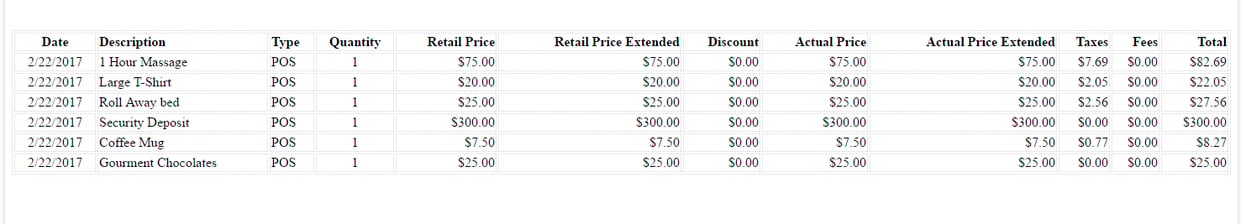 POS Line Items to Letter Design