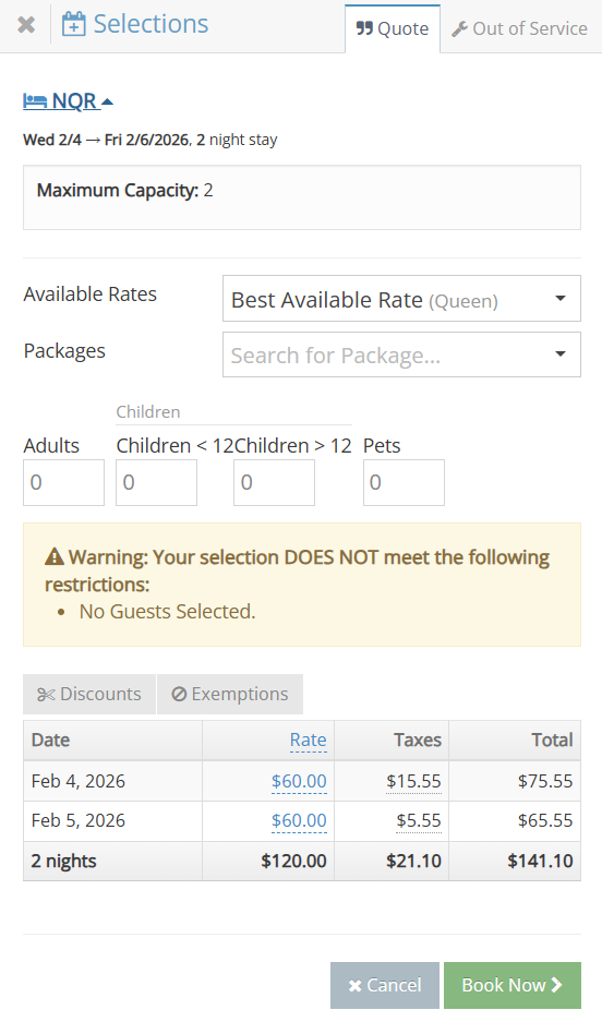 Make a Reservation From the Occupancy Map