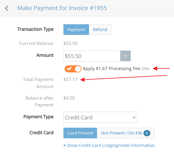 Payment Surcharges and Discounts