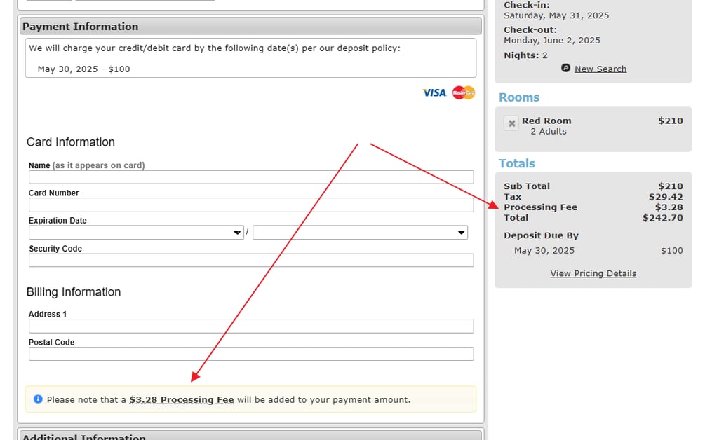 Payment Surcharges and Discounts