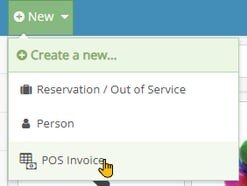 Creating Invoices for Retail/Point of Sale (POS) and Reservations